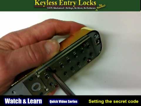 How to Change the Combination on a Keyless Lock - YouTube