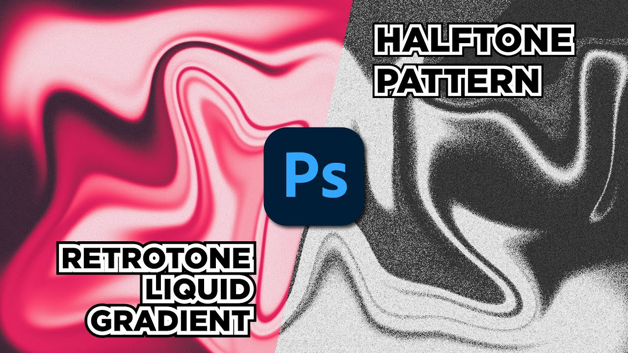 Photoshop Tutorial: Master the Retrotone Liquid Gradient & Halftone ...