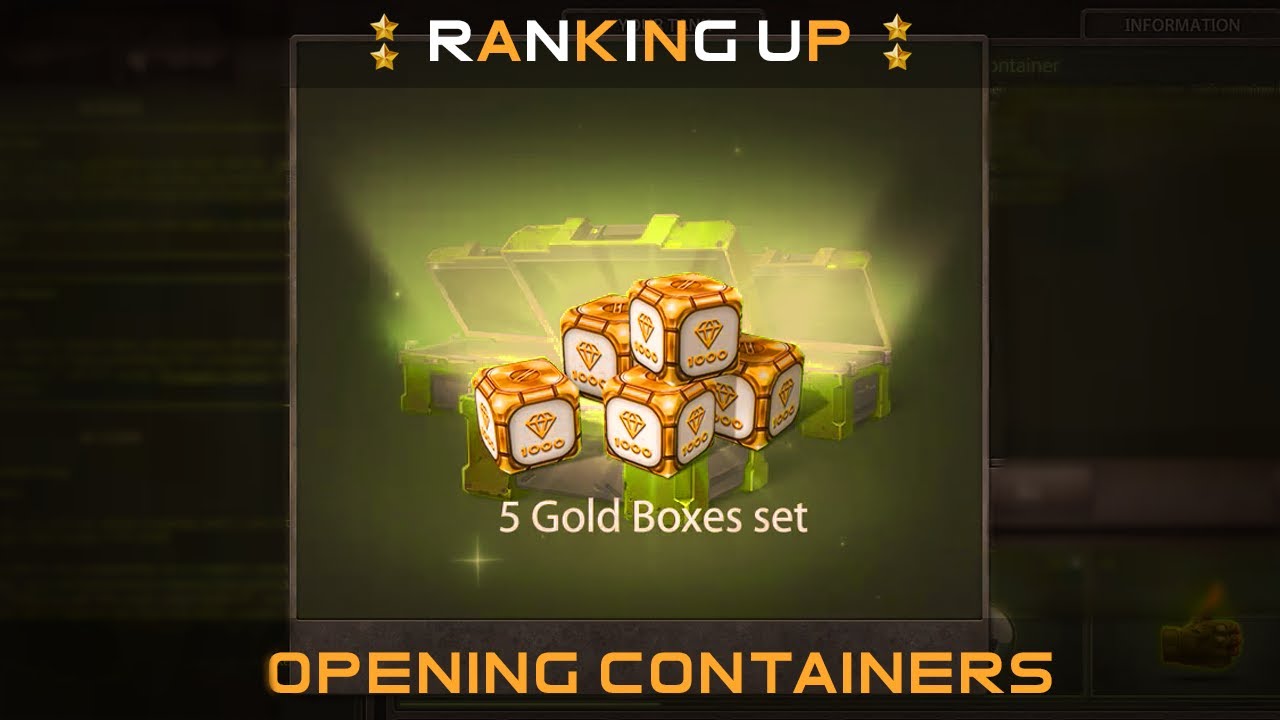 Tanki Online: Opening Containers|Ranking up|Gold Rain. - YouTube