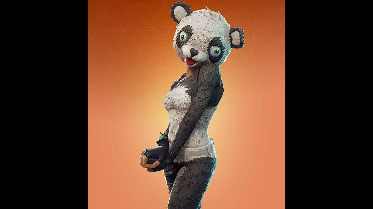 FORTNITE p.a.n.d.a. team leader Skin - GAMEPLAY - YouTube