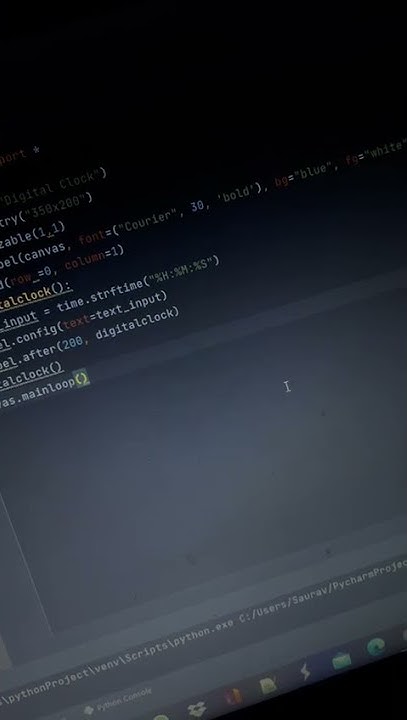 Create Digital Clock Using Python Turtle Programming Coding Python3 Pythontutorial Python