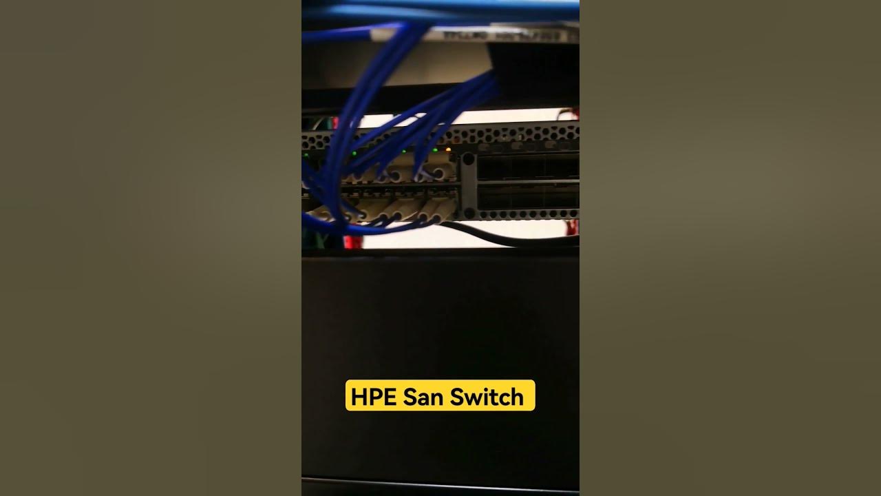 HPE FC SAN Switch up and running #shorts #short #shortvideo #hpe # ...