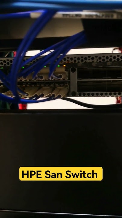 HPE FC SAN Switch up and running #shorts #short #shortvideo #hpe # ...