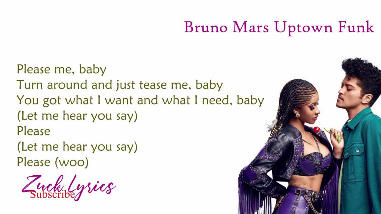 Bruno Mars Cardi B Please me lyrics - YouTube