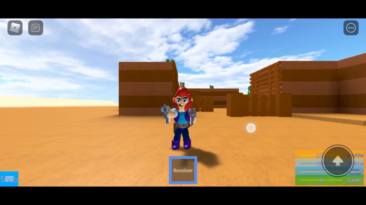 Playing brawl stars in Roblox!! - YouTube