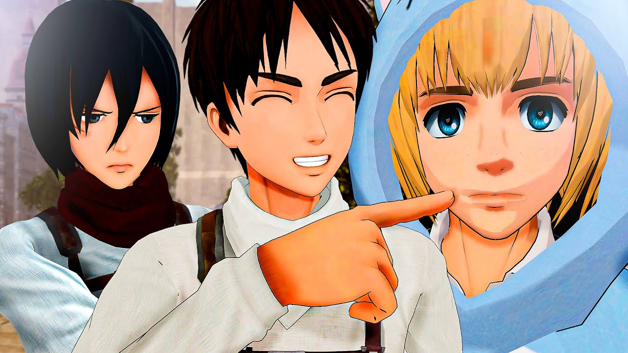 Eren Yeager e Armin Arlet deixam mikasa com Ciumes AOT VR - YouTube