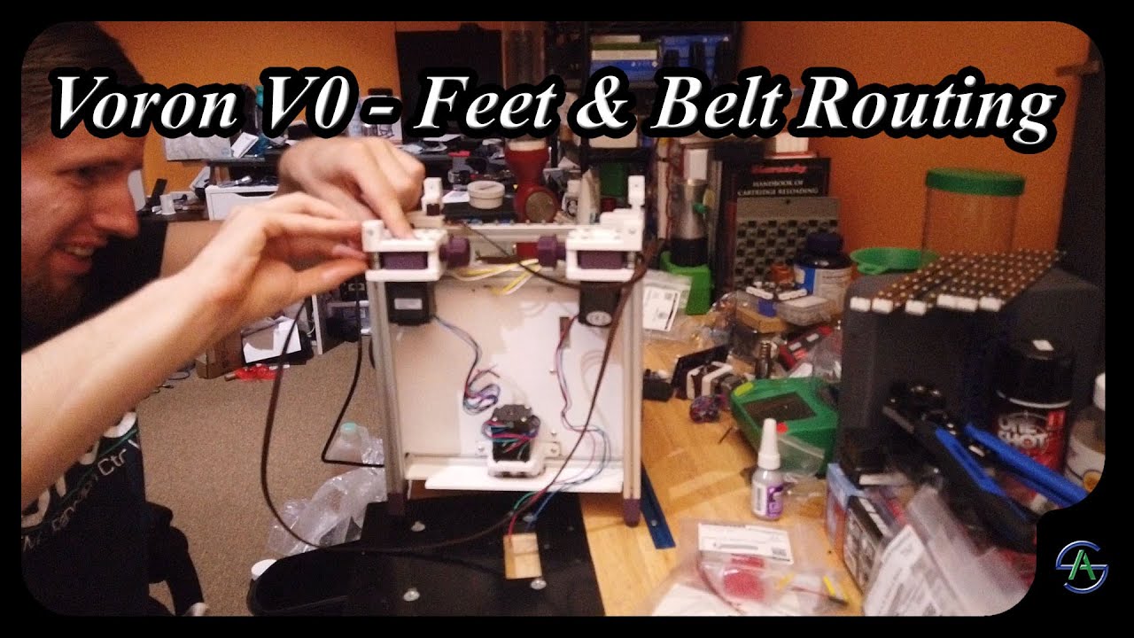 Voron V0 Build - E10 - Feet & Belt routing - YouTube