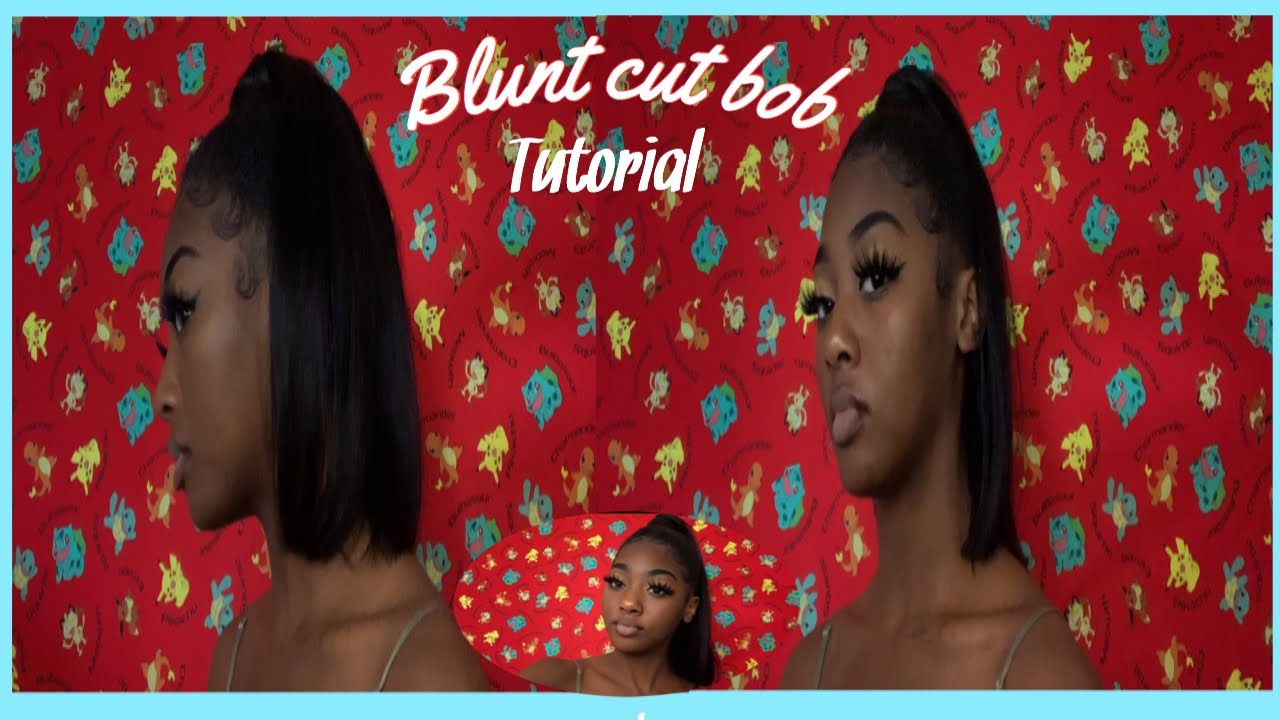 Blunt Cut Bob Tutorial - YouTube