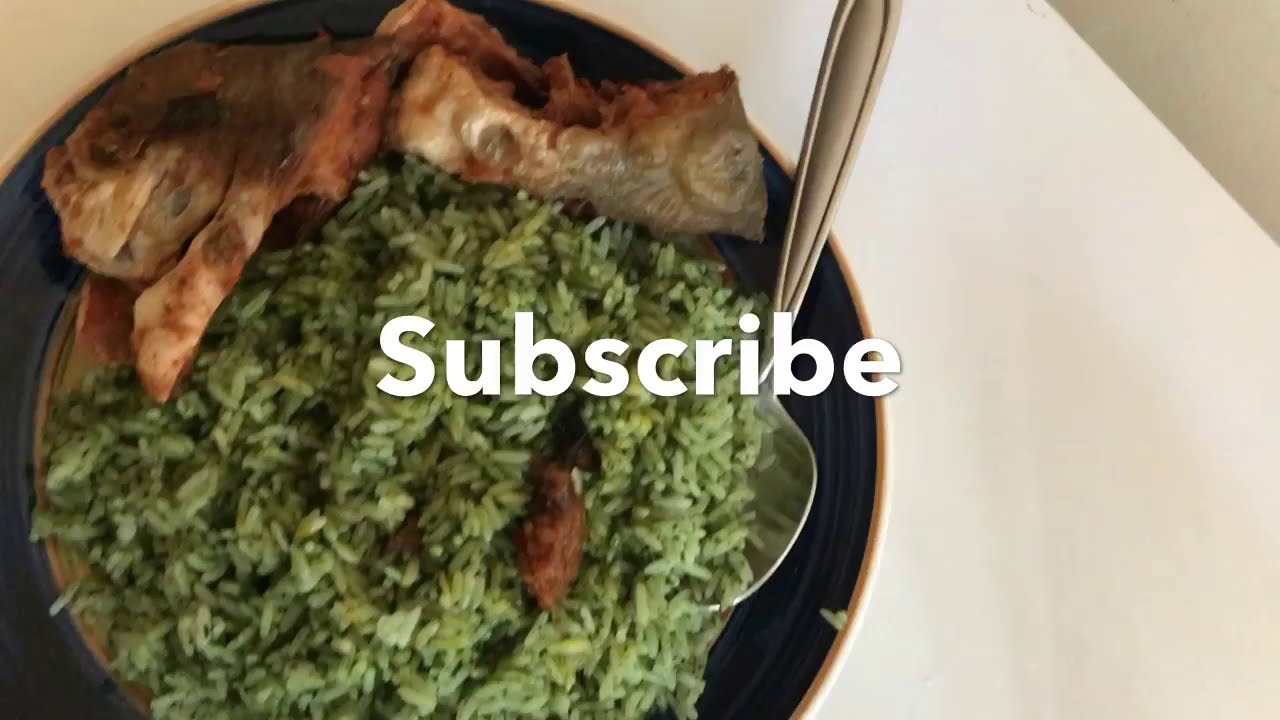 Liberian dry rice and Potato greens - YouTube