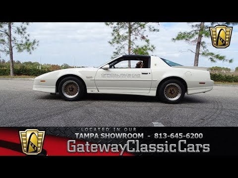 1073-TPA 1989 Pontiac Firebird Trans Am Indy Pace Car Edition - YouTube
