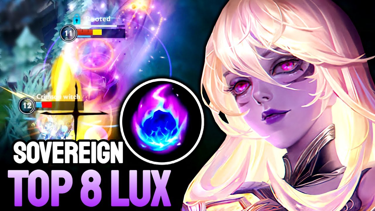 WILD RIFT LUX - TOP 8 LUX GAMEPLAY - SOVEREIGN RANKED - YouTube
