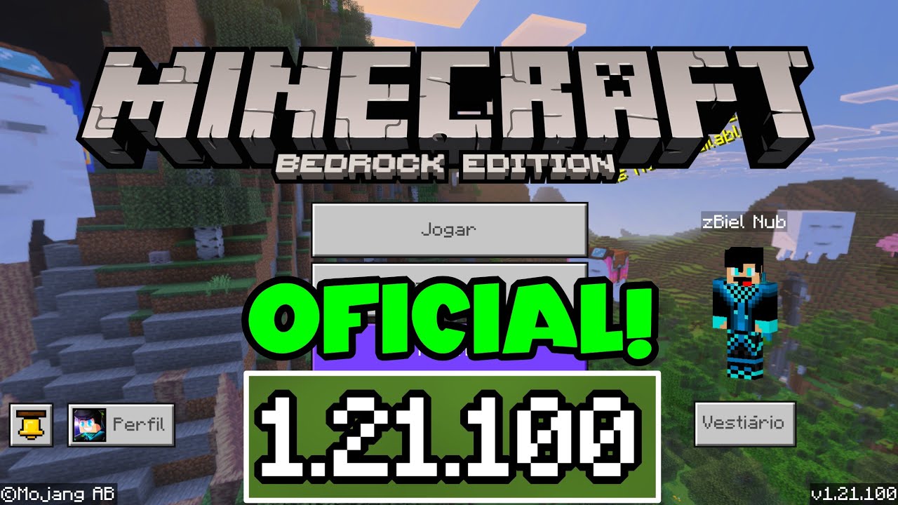 MINECRAFT PE 1.21.100 OFICIAL | NOVOS RECURSOS ADICIONADOS E MAIS ...