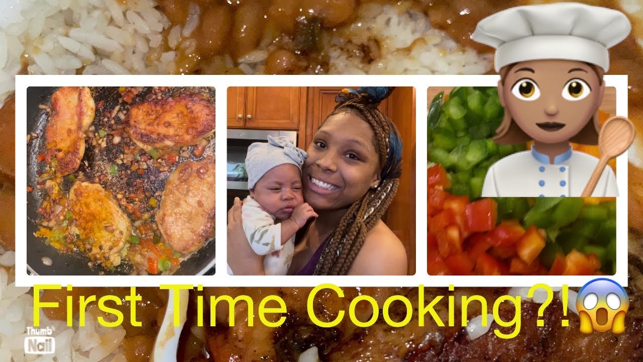 TRYING TO COOK FOR THE FIRST TIME?! COOK WITH ME! | Pork Edition - YouTube