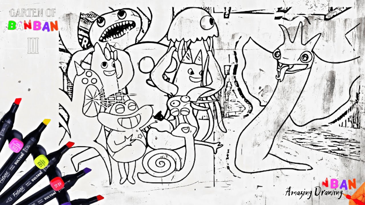 How to color easy Garten of Banban 3 #53 How to Color Banban 3 ...