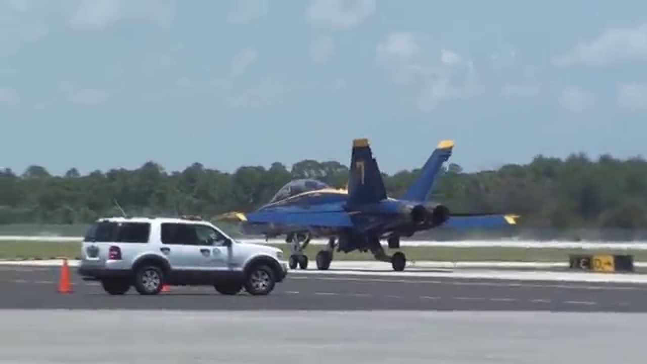 Blue Angel number 7. Media day at Vero Beach 2014 - YouTube