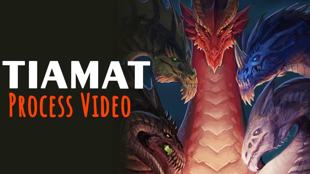 Tiamat Dragon ( Dungeons and Dragons ) Process Video - Digital Fantasy ...