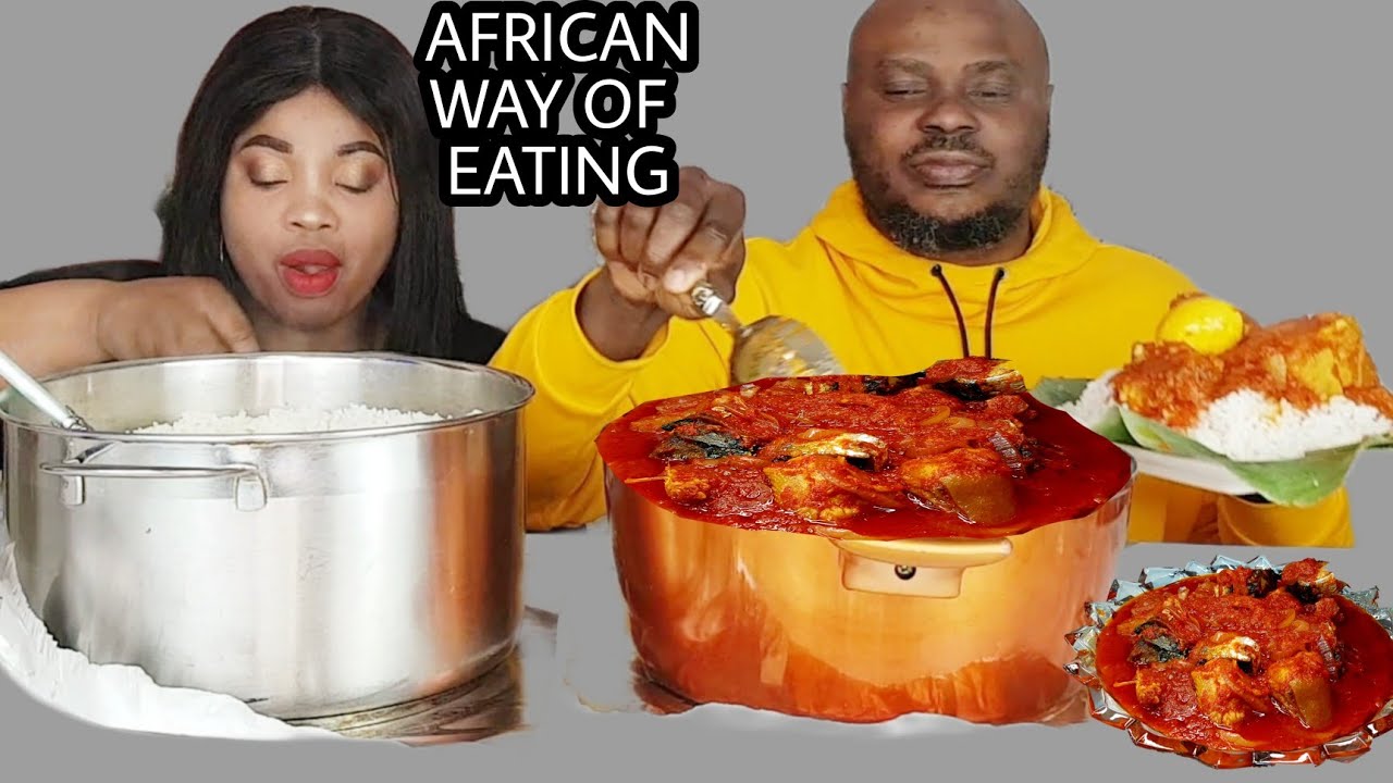 SERVING OURSELVES THE MOST BIGGEST FOOD* MASSIVE WHITE RICE AND RED ...