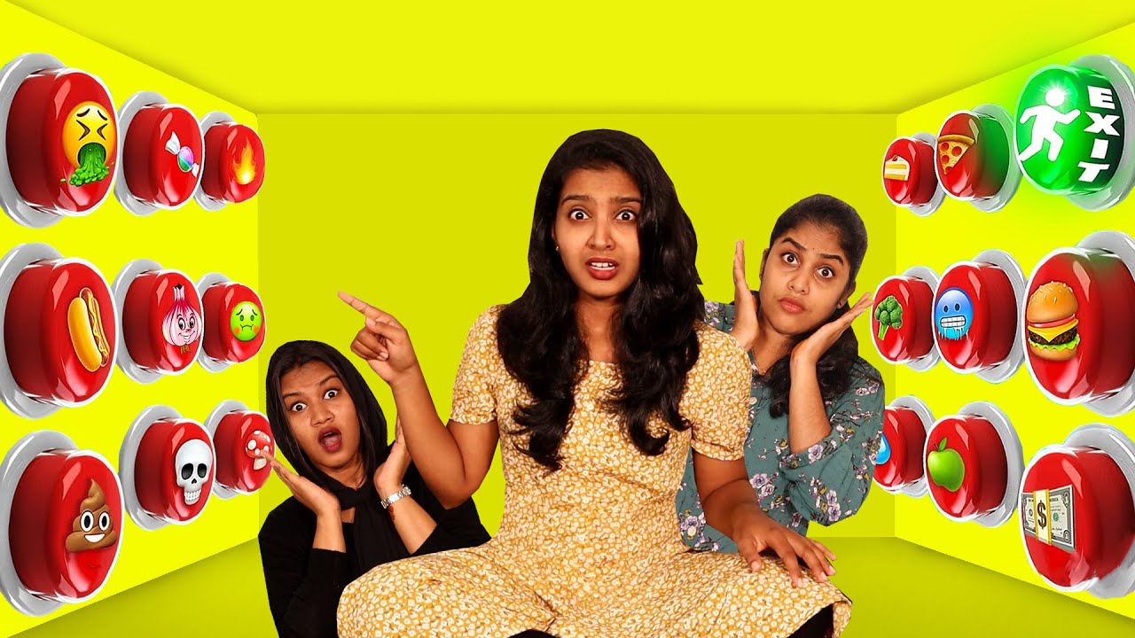 60 MYSTERY BUTTONS CHALLENGE🤩| രക്ഷപെടാൻ ഒറ്റ BUTTON മാത്രം 🔥| PULLOTHI ...