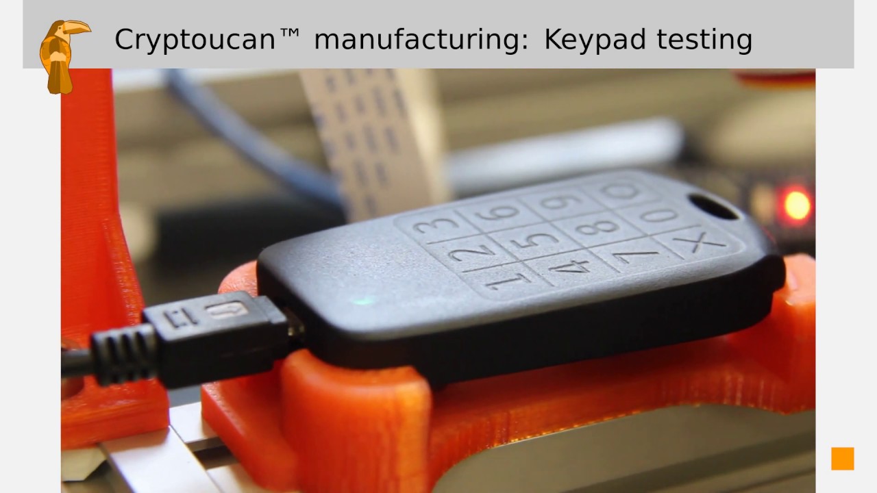 Cryptoucan™ Manufacturing: Keypad Testing - YouTube
