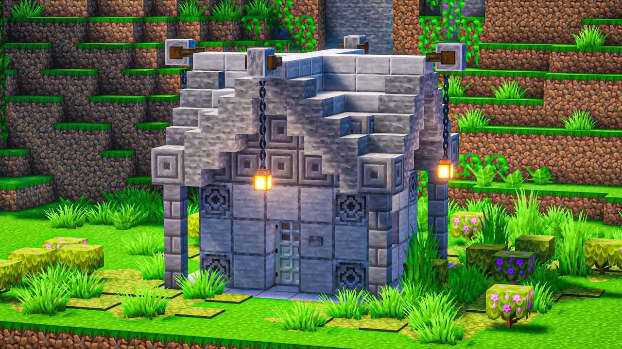 Building a Castle The Way Mojang Intended (Minecraft Stone House for ...