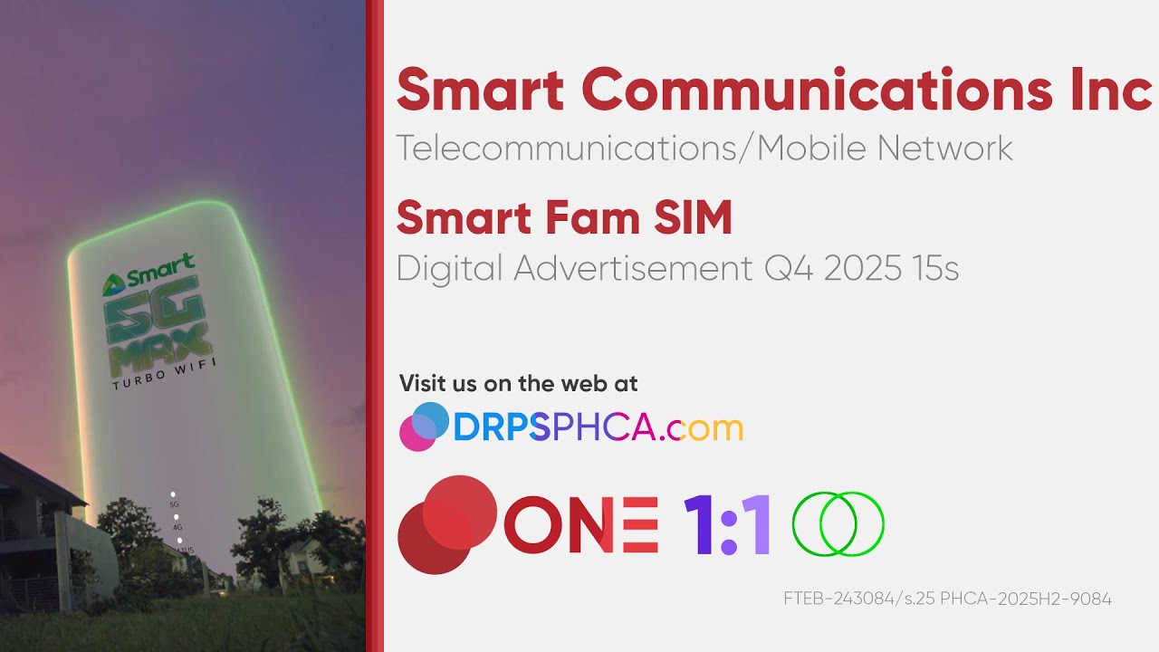 Smart FAM SIM Digital Ad Q4 2025 15s (Philippines) [1:1/ST] - YouTube