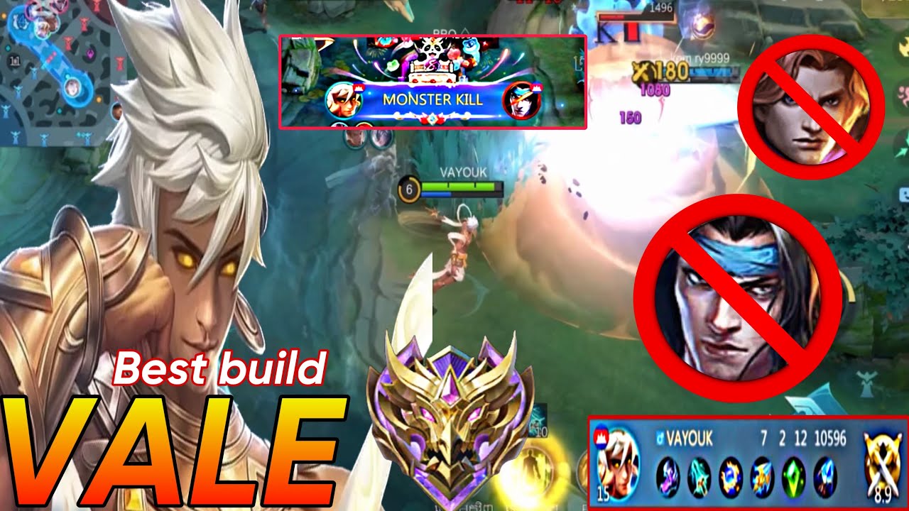 Vale best build | best magic full damage- vale solo rank- top global ⁉️ ...