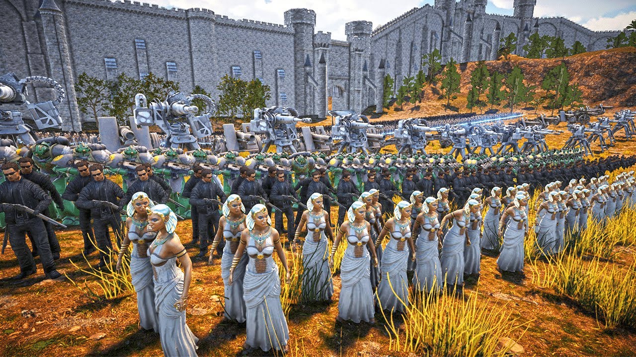 Colt Chain gun, German Artillery & Cleopatra Force vs 3.6 Million ...