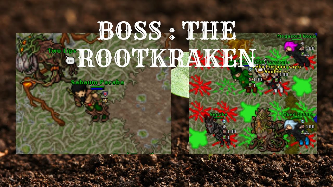 TIBIA- BOSS THE ROOTKRAKEN - PODZILLA - YouTube