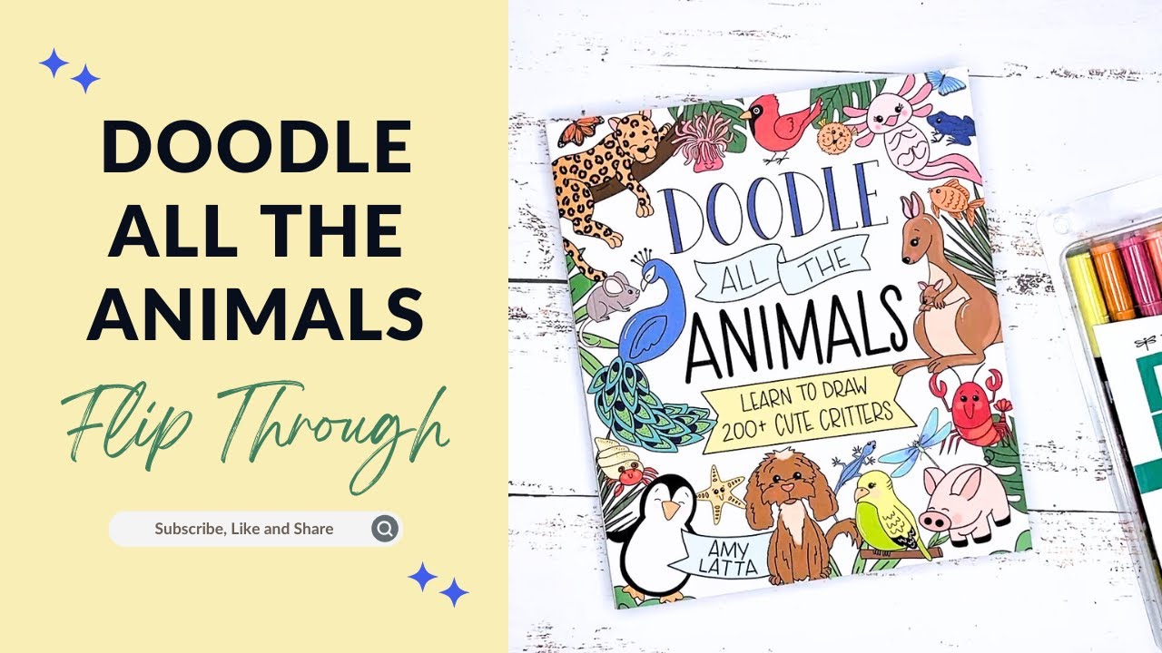 Doodle All The Animals Flip Through - YouTube
