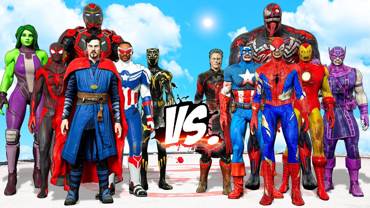 THE NEW AVENGERS VS THE AVENGERS ZOMBIE - EPIC SUPERHEROES WAR - YouTube