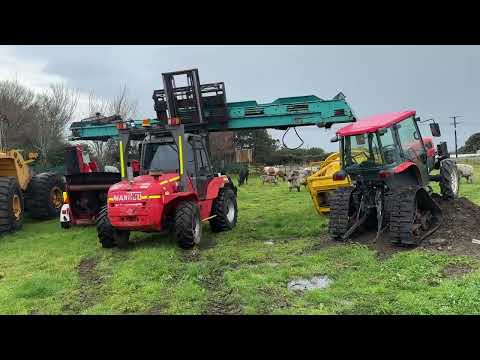 Manitou M-X 50-4 4wd 5 tonne capacity forklift demonstration.