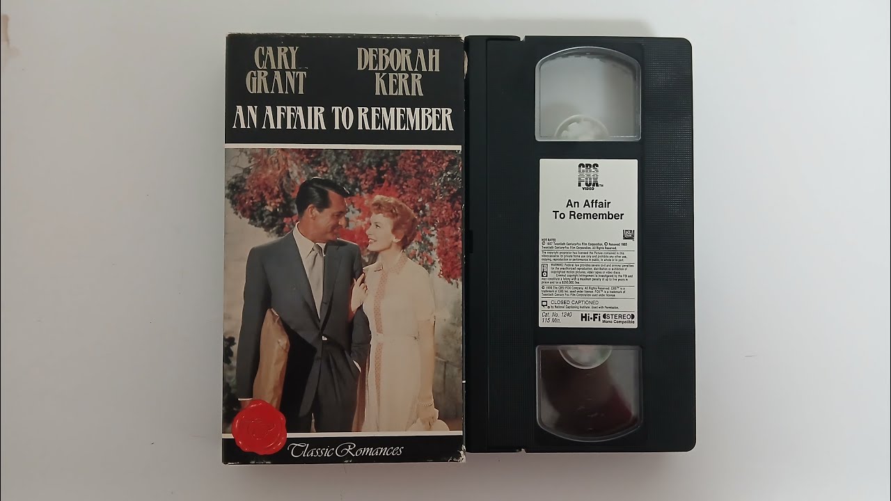 Opening And Closing to An Affair To Remember 1990 VHS 60fps - YouTube