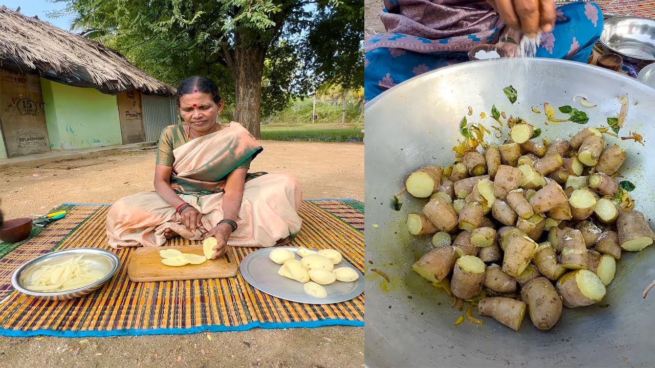 French Fries and Avaraka Koottu Recipe | Valli Kilangu Cooking in ...