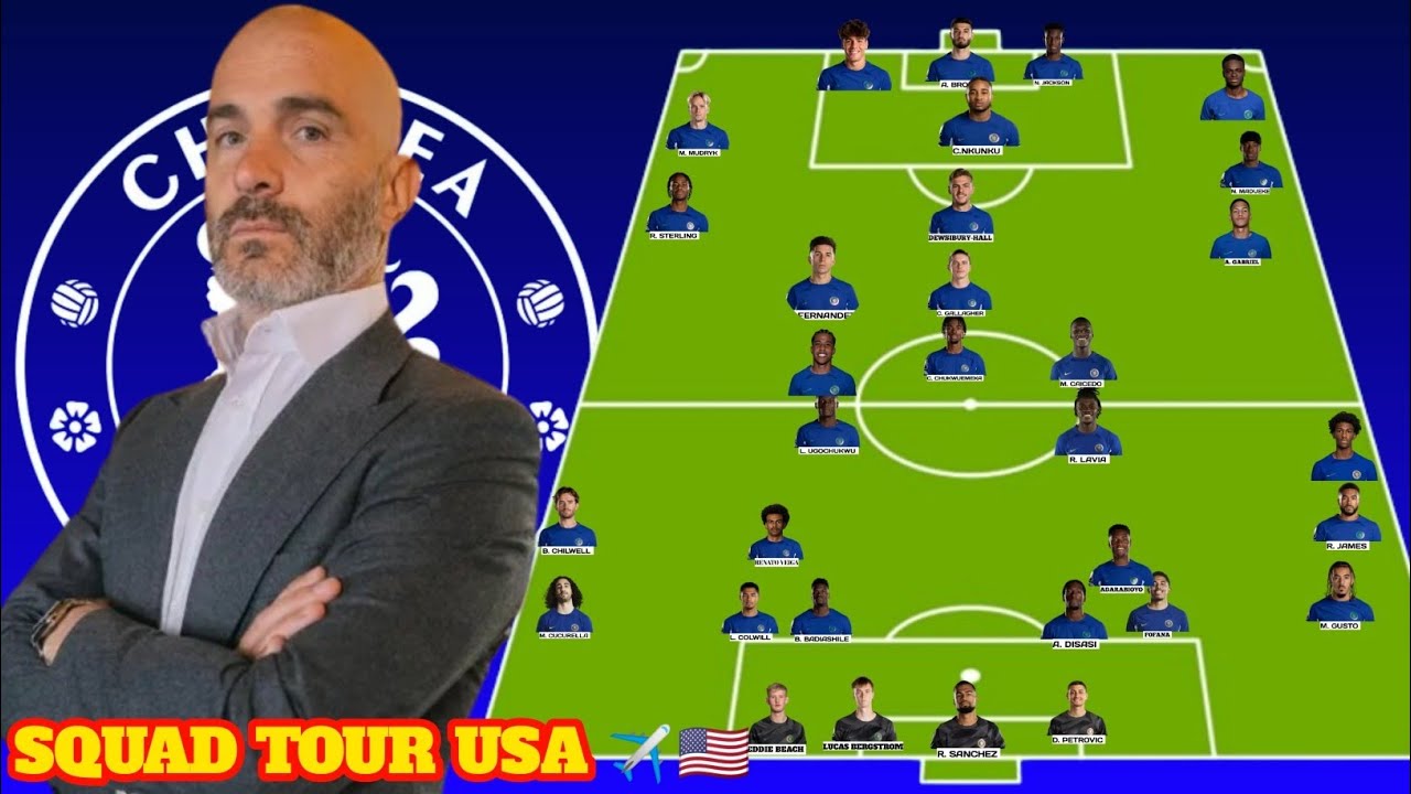 🚨🔵 CHELSEA FC PRE-SEASON SQUAD TO USA 2024-25 🔵 - YouTube