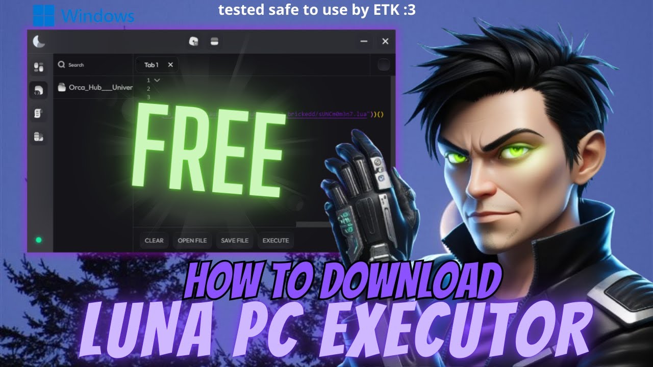 How to exploit on Roblox! (product) Luna pc executor UPDATED (byfron ...