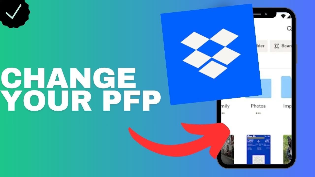 How to change your profile picture in the Dropbox app? - YouTube