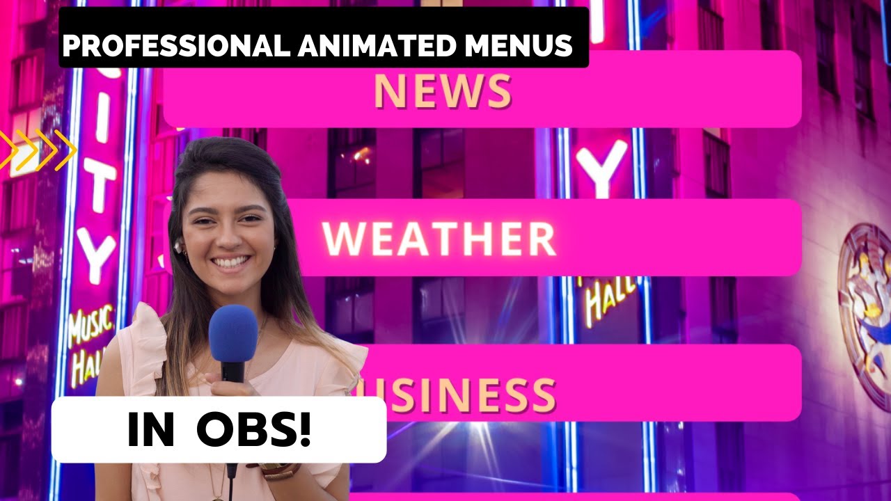 Create Animated Menu for OBS FREE - YouTube