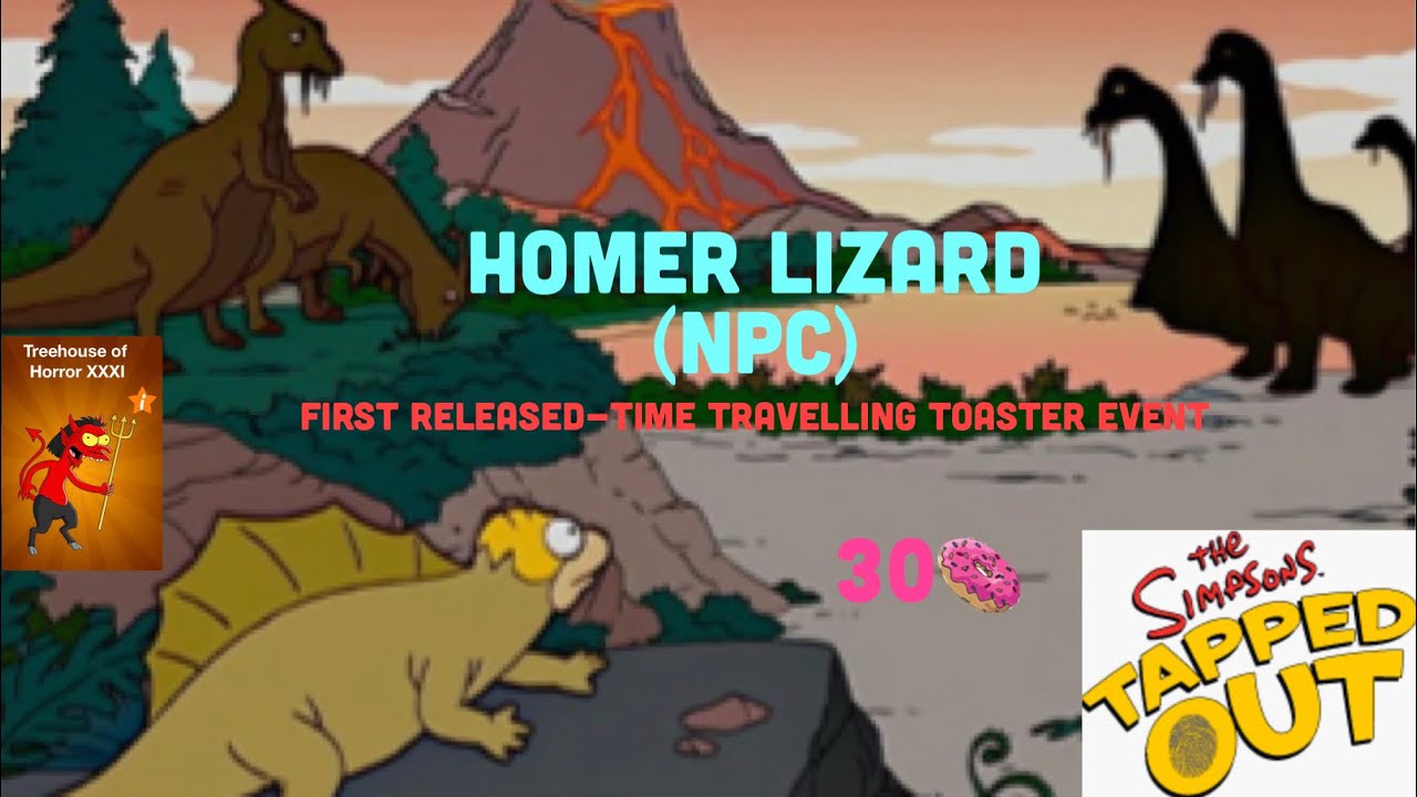 The Simpsons Tapped Out: Homer Lizard (NPC) - YouTube
