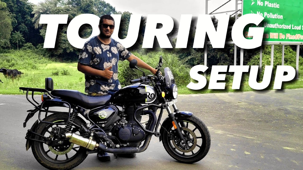 Hunter 350 Touring Setup🤩|Must do mods in Hunter🔥 #royalenfield #hunter ...