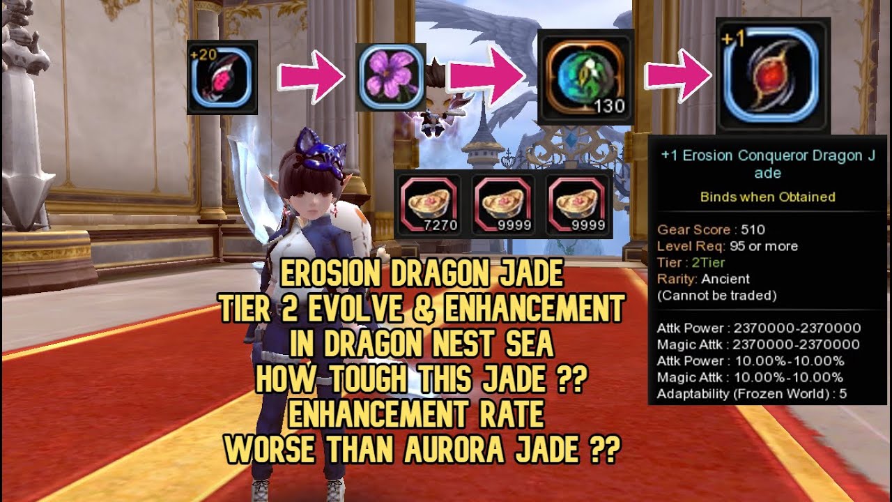 Dragon Nest SEA - Erosion Dragon Jade Tier 2 Evolve & Enhancement : How ...