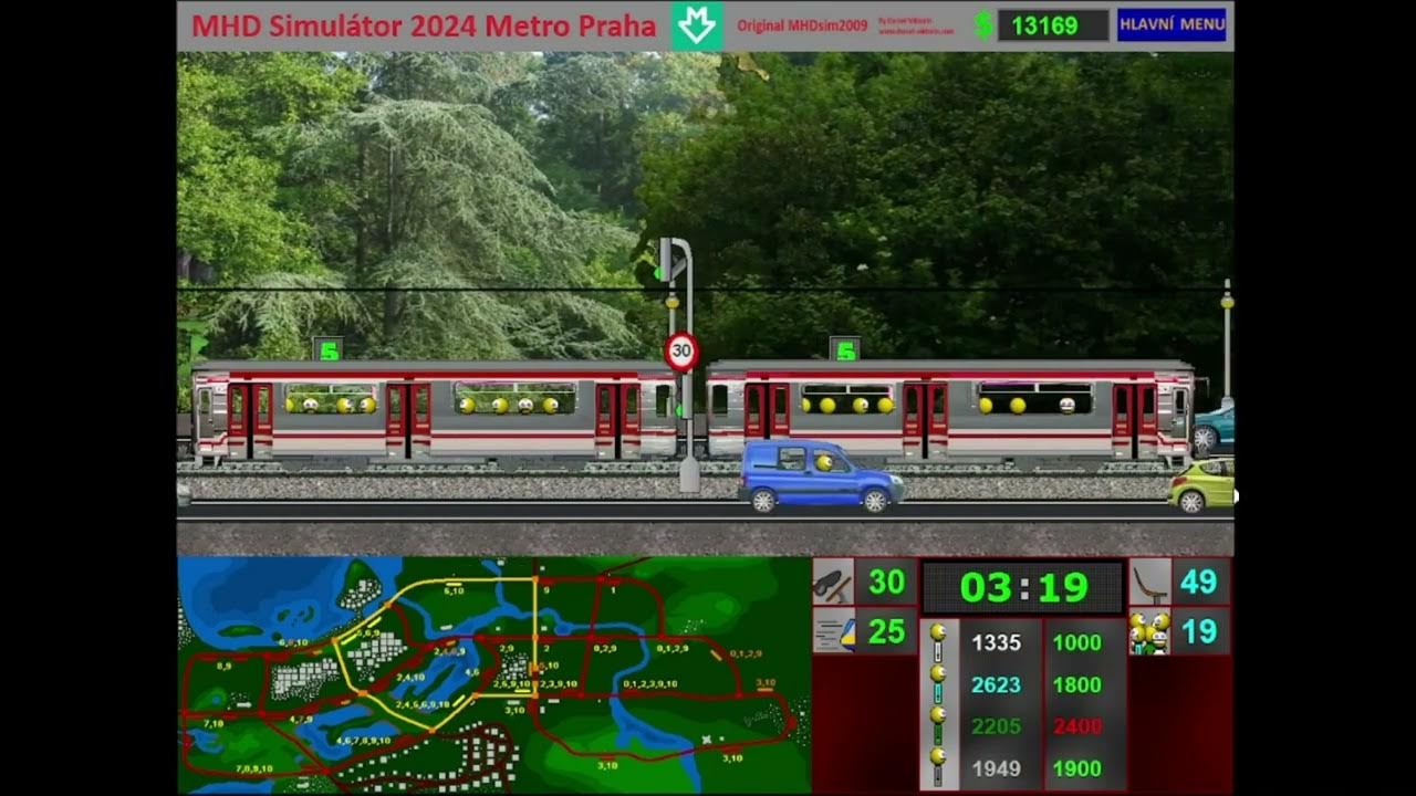 MHD Simulátor 2024 Metro Praha Linka 5 + Hlášení Stanic (81-71M) - YouTube