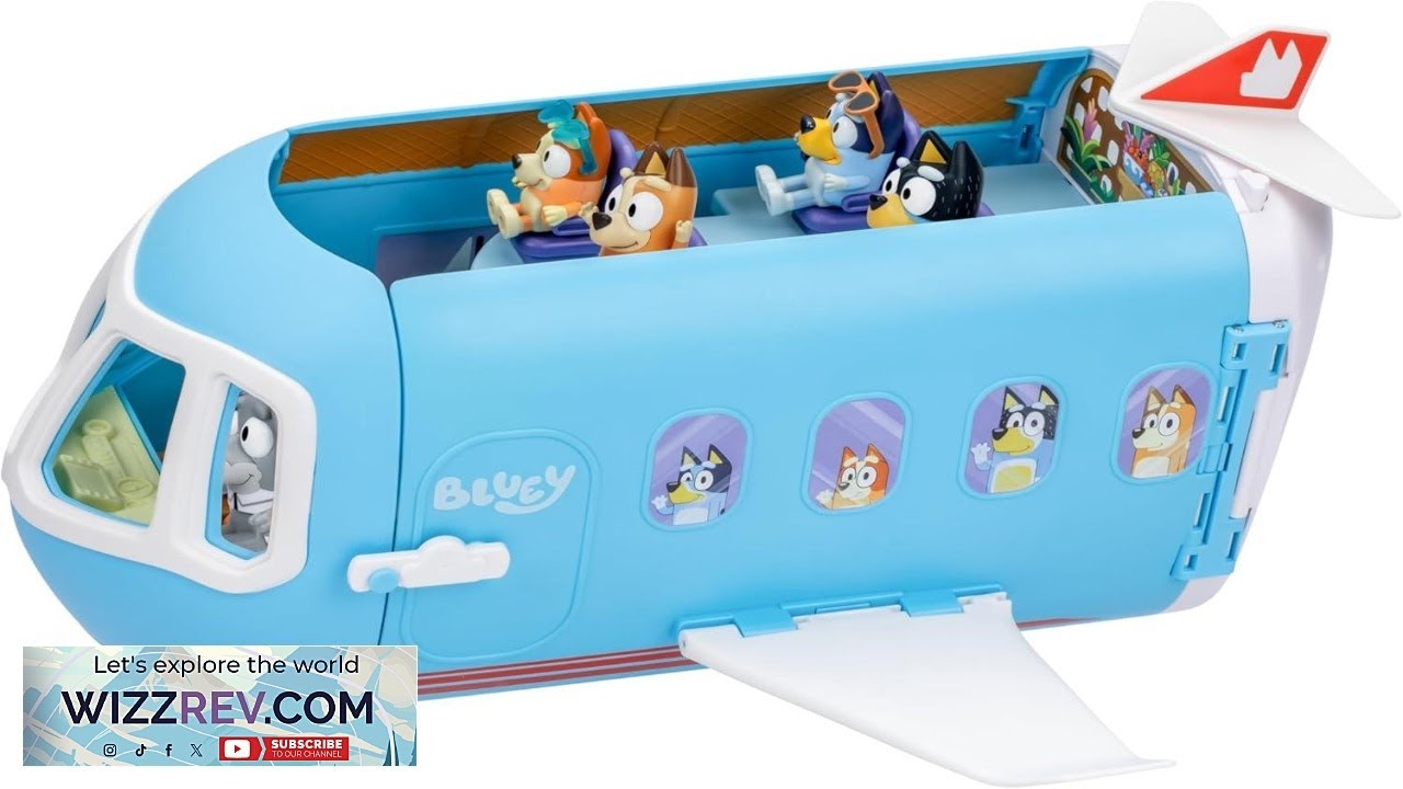 Bluey 3-in-1 Transforming Plane Playset with The Heelers Plane ...