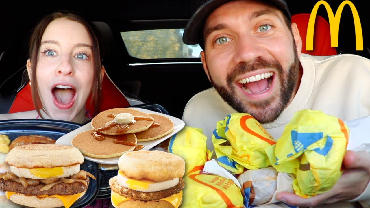 MCDONALD'S ENTIRE BREAKFAST MENU MUKBANG with CARLY!! - YouTube