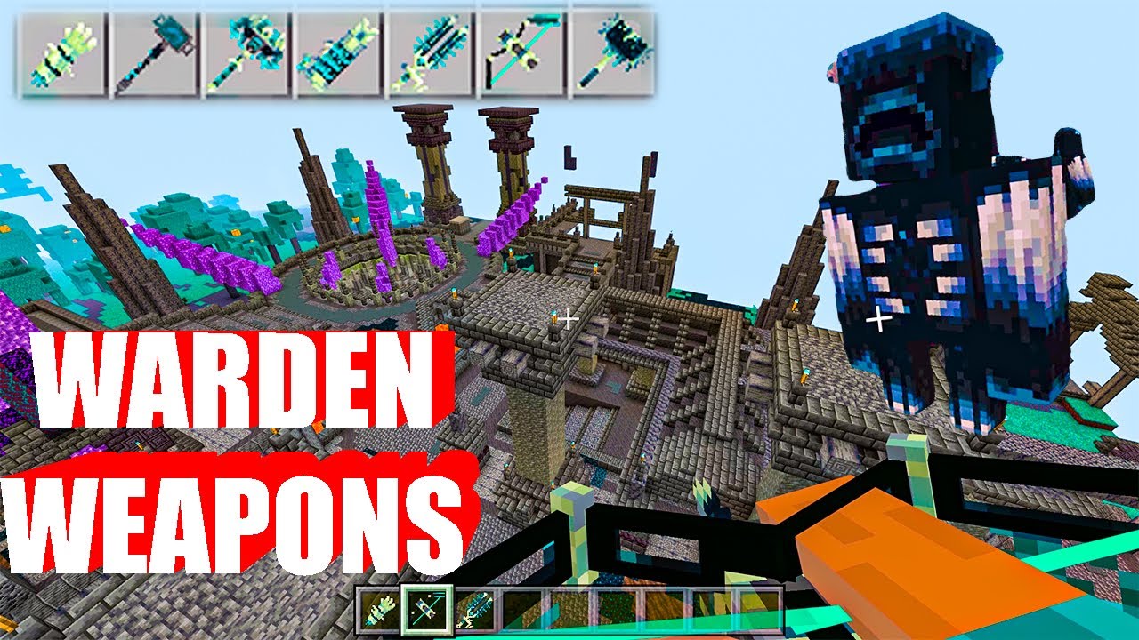 Minecraft Mundo Warden Weapons 🥷 - YouTube