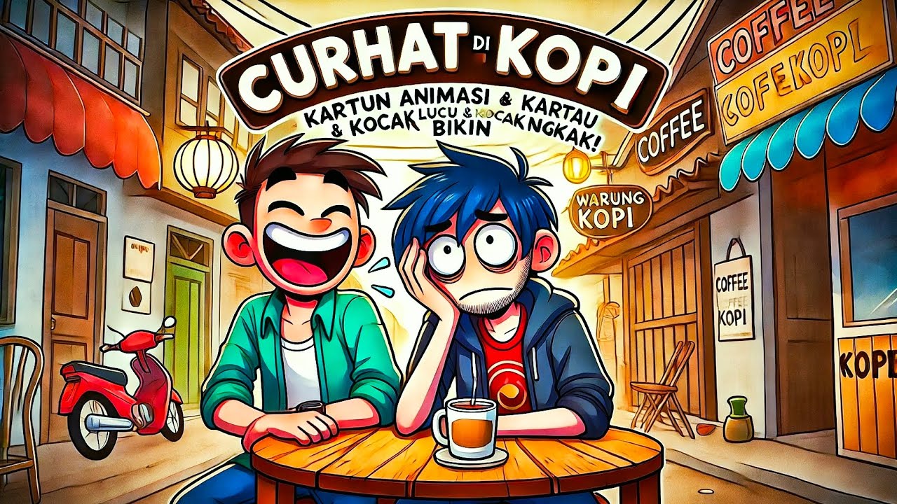 Curhat di Warung Kopi | Kartun Animasi Lucu & Kocak Bikin Ngakak ...