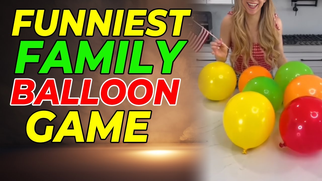 Funniest family balloon game - YouTube