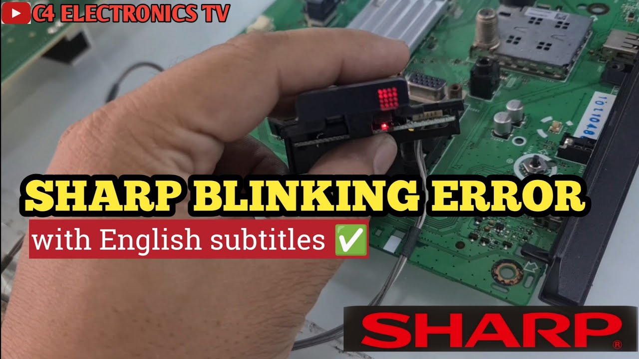 SHARP LED TV BLINGKING ERROR | ENGLISH SUBTITLE #like #trending # ...