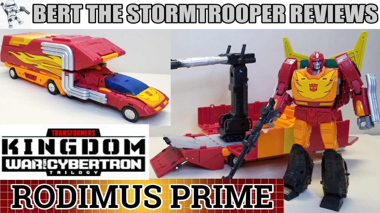 RODIMUS PRIME Transformers War For Cybertron Kingdom REVIEW! Bert The ...