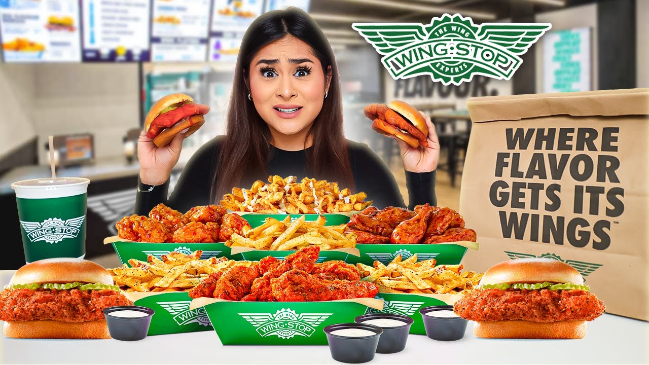 Trying WING STOP NEW CHICKEN SANDWICHES!! **MUKBANG** - YouTube
