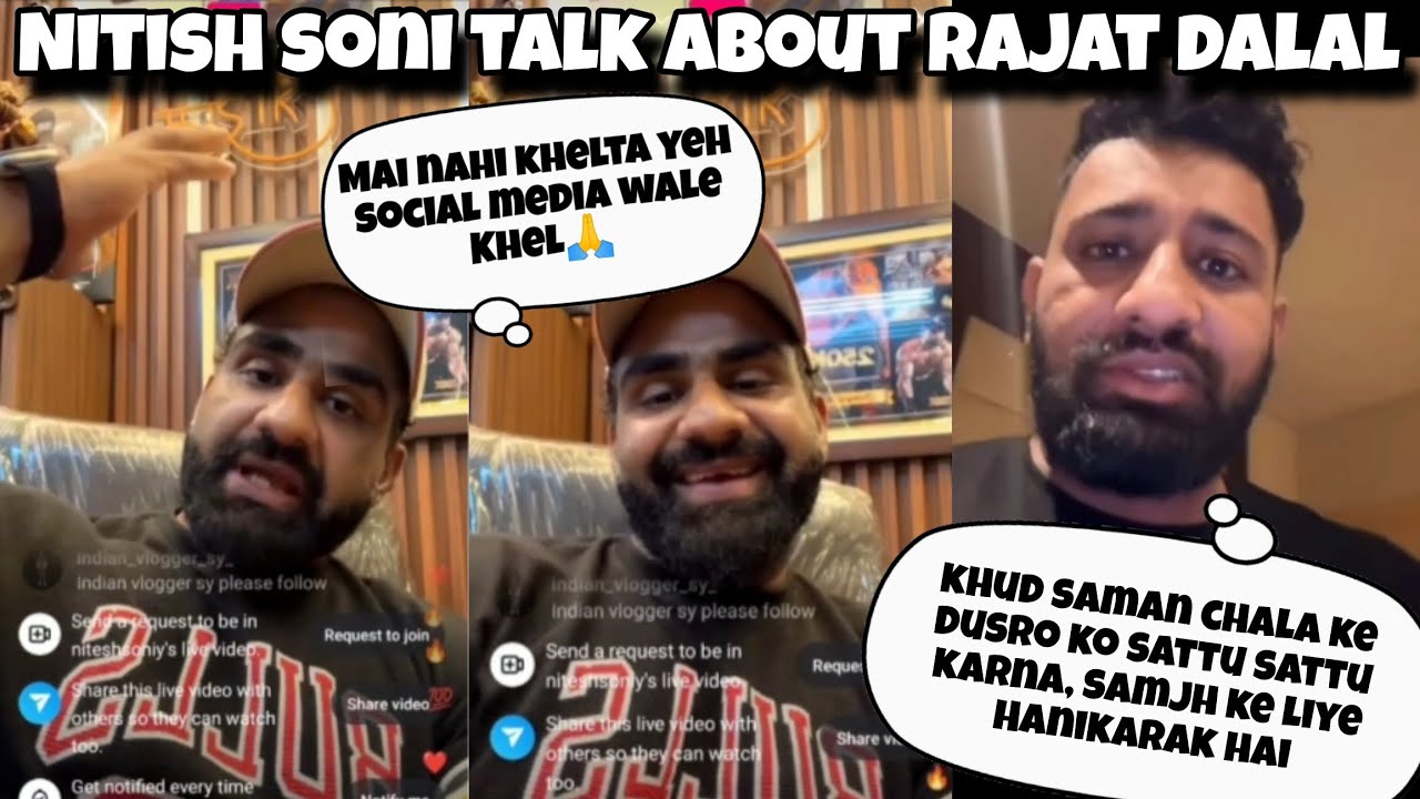 Nitish Soni talks about Rajat Dalal || Nitish Soni reply #rajatdalal #nitishsoni - YouTube